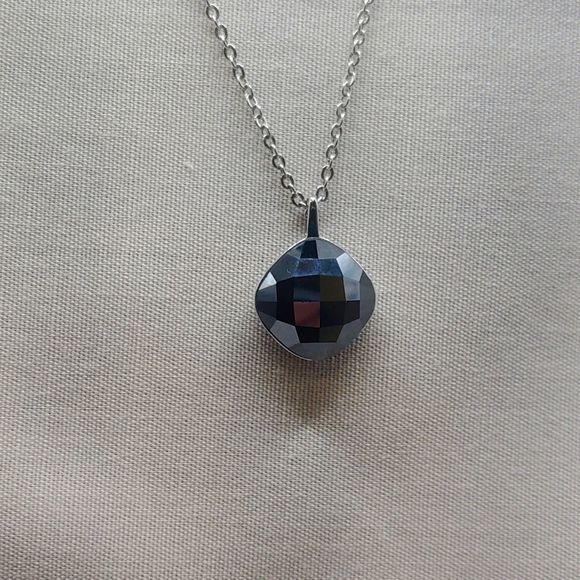 Swarovski | Jewelry | Genuine Swarovski Black Jet Crystal Necklace 8 ...